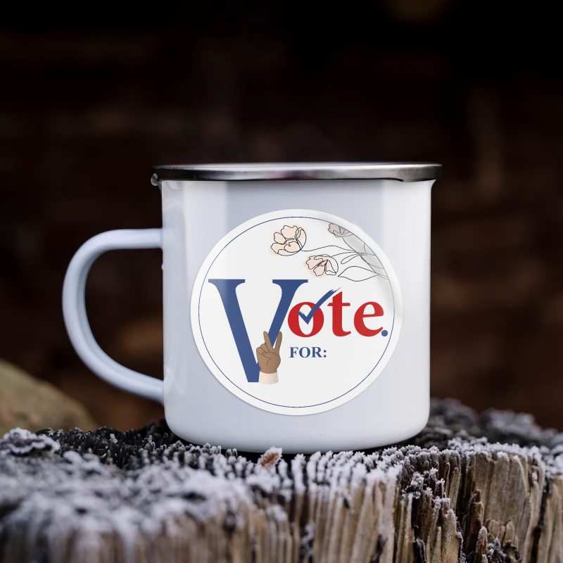 Personalized I Voted Circle Stickers - Custom Stickers - Make Custom ...