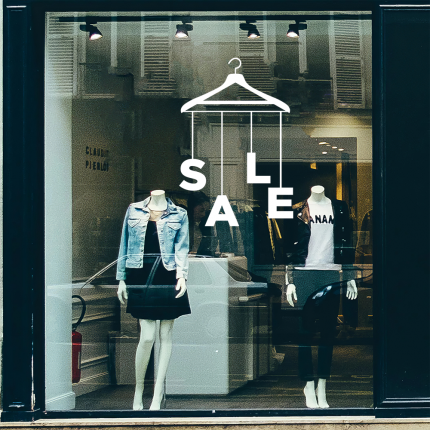 3 types of window stickers that make your store signs dazzling - Custom ...