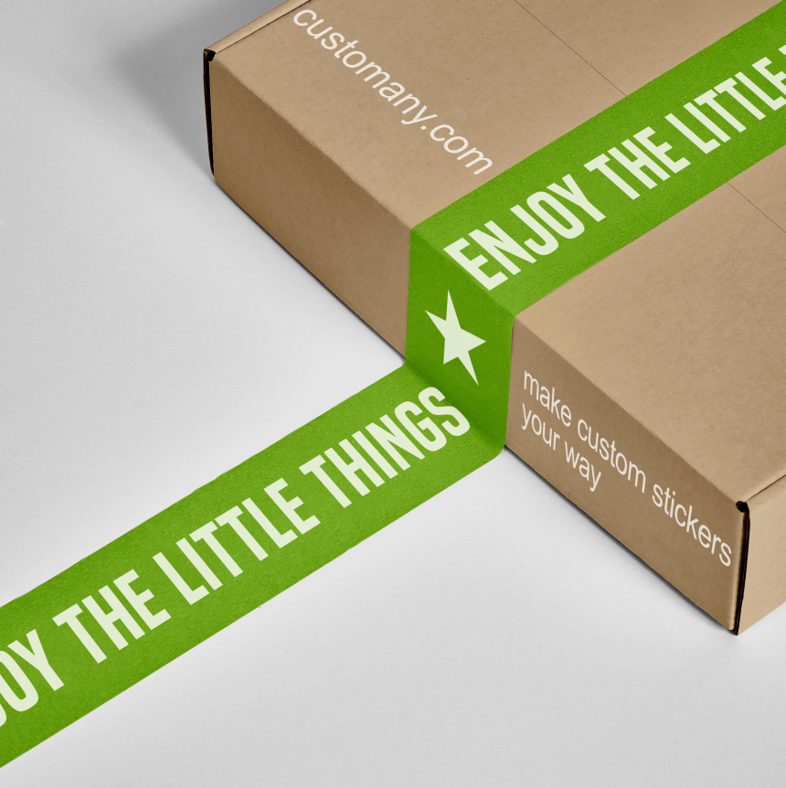 3 Easy Steps to Design Packaging Tapes that impress - Custom Stickers ...