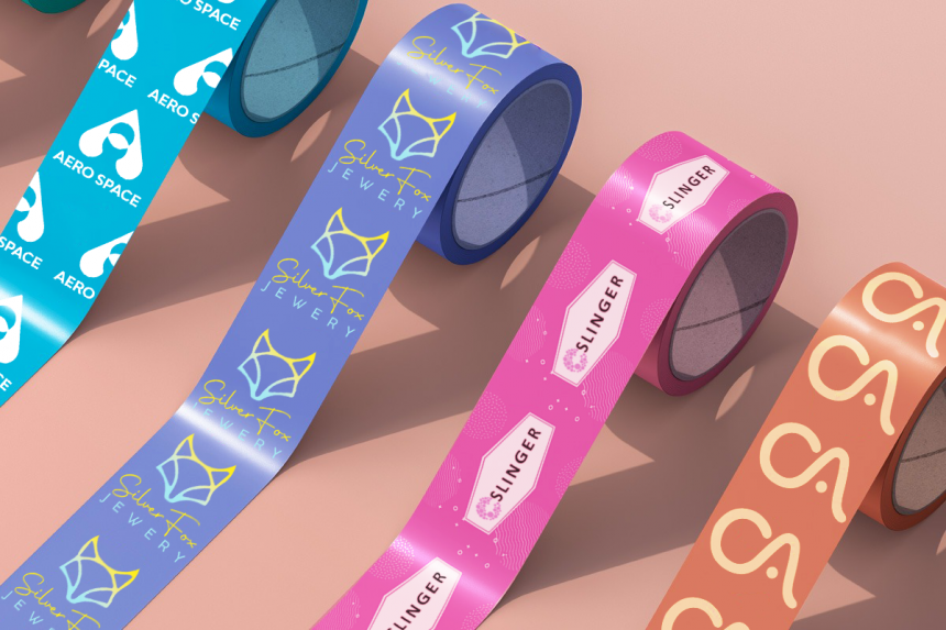 3 Easy Steps to Design Packaging Tapes that impress - Custom Stickers ...