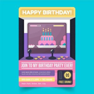 5 Steps To Throw A Fun Filled Arcade Birthday Party - Custom Stickers ...