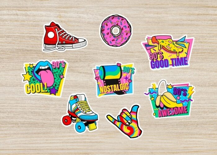 8 Steps To Host A Perfectly Retro 90s Theme Party - Custom Stickers ...